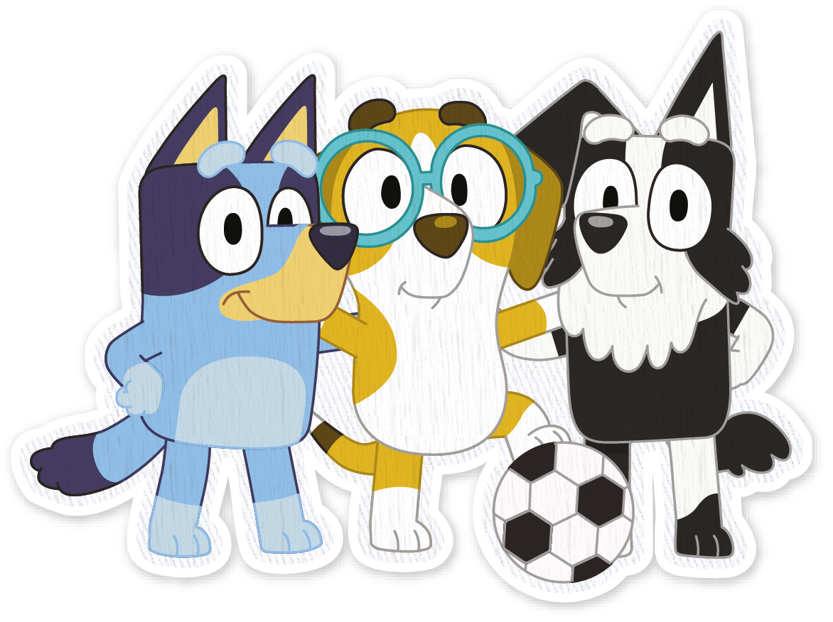 Bluey soccer friends – Supermix Studio
