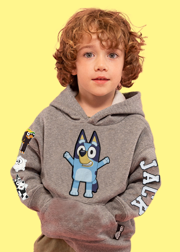 Bluey Design Your Own Patched Pullover Hoodie – Supermix Studio