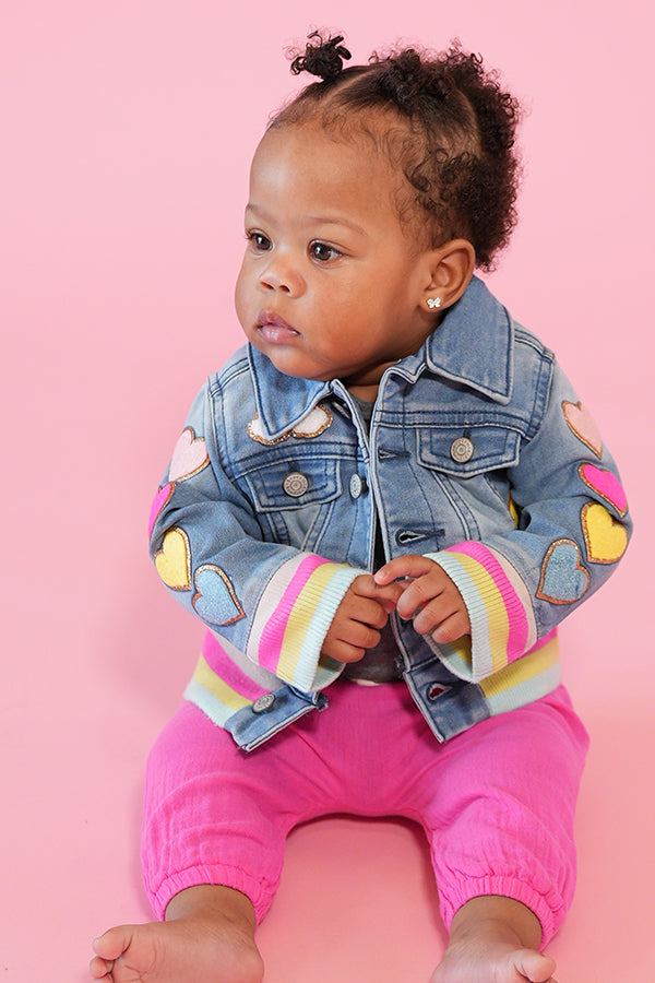 Super Soft Rib Denim Jacket Baby – Supermix Studio