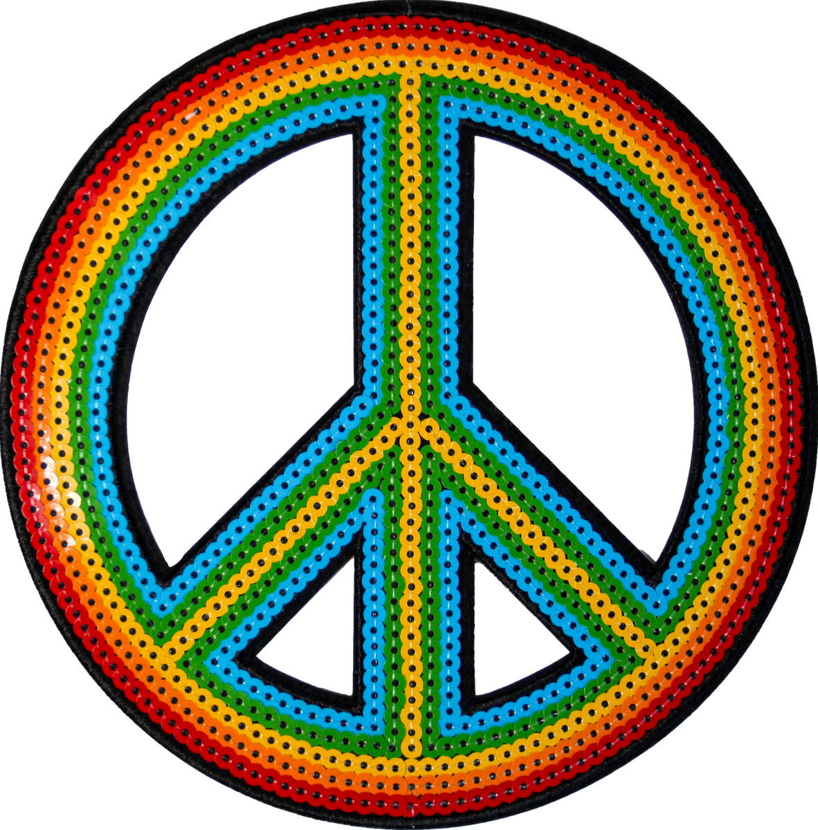 Bling Rainbow Peace Sign – Supermix Studio